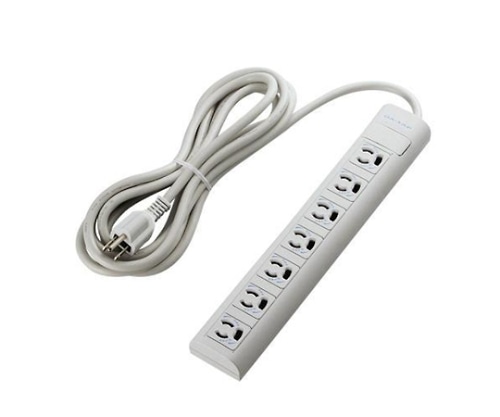 エレコム OAタップ 3P 7個口 マグネット 抜け止め 簡易 3m T-Y053NDA 1パック（ご注文単位1パック）【直送品】 包装用品・店舗用品の通販 シモジマ