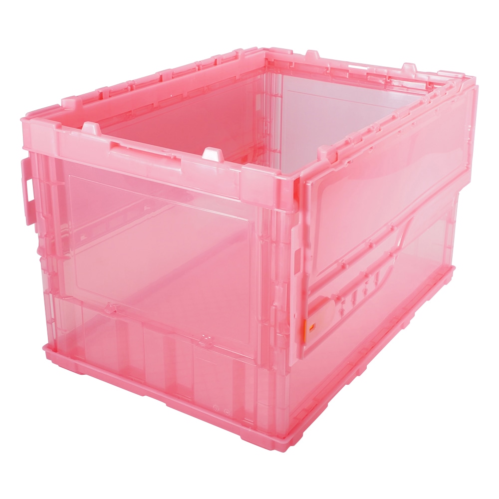 トラスコ中山 スケルトンカラーオリコン レッド フタ有り TSK-C50B 1個（ご注文単位1個）【直送品】 包装用品・店舗用品の通販 シモジマ