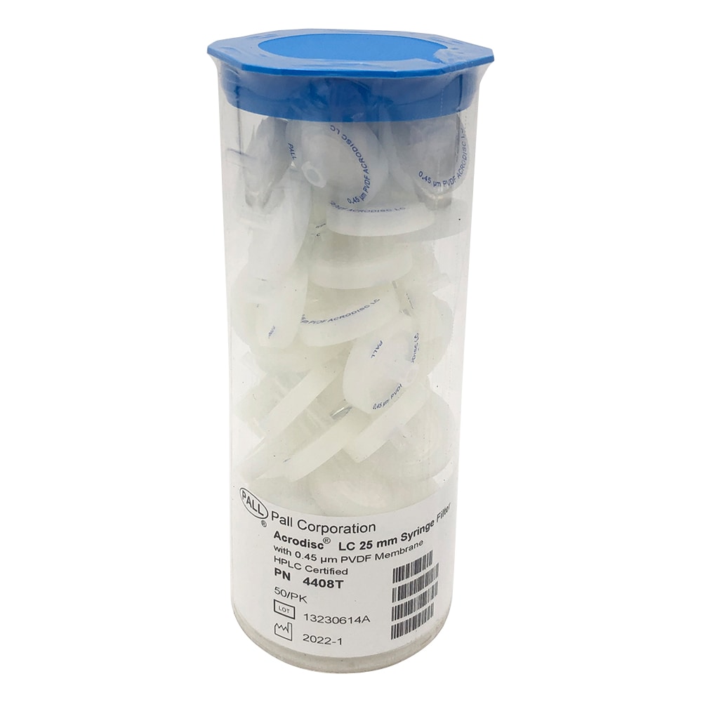 PALL (日本ポール) アクロディスク (R) シリンジフィルター 親水性PVDF 0.45μm/φ25mm 1箱 (50個入 ...