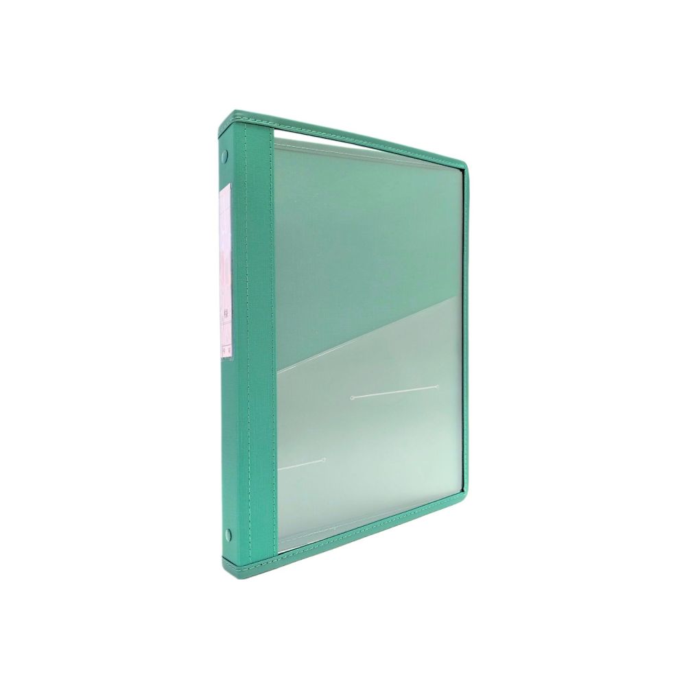 サンリーフ カルテブック (クリアータイプ) A4 4穴 グリーン 背幅30mmSKC-430-4GR 1冊 (ご注文単位1冊) 【直送品】 包装用品・店舗用品の通販 シモジマ