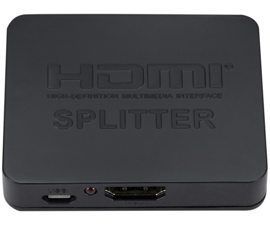 トライメイト HDMI分配器 1入力2画面同時出力 4KTR-HDMS 1個 (ご注文単位1個) 【直送品】 包装用品・店舗用品の通販 シモジマ