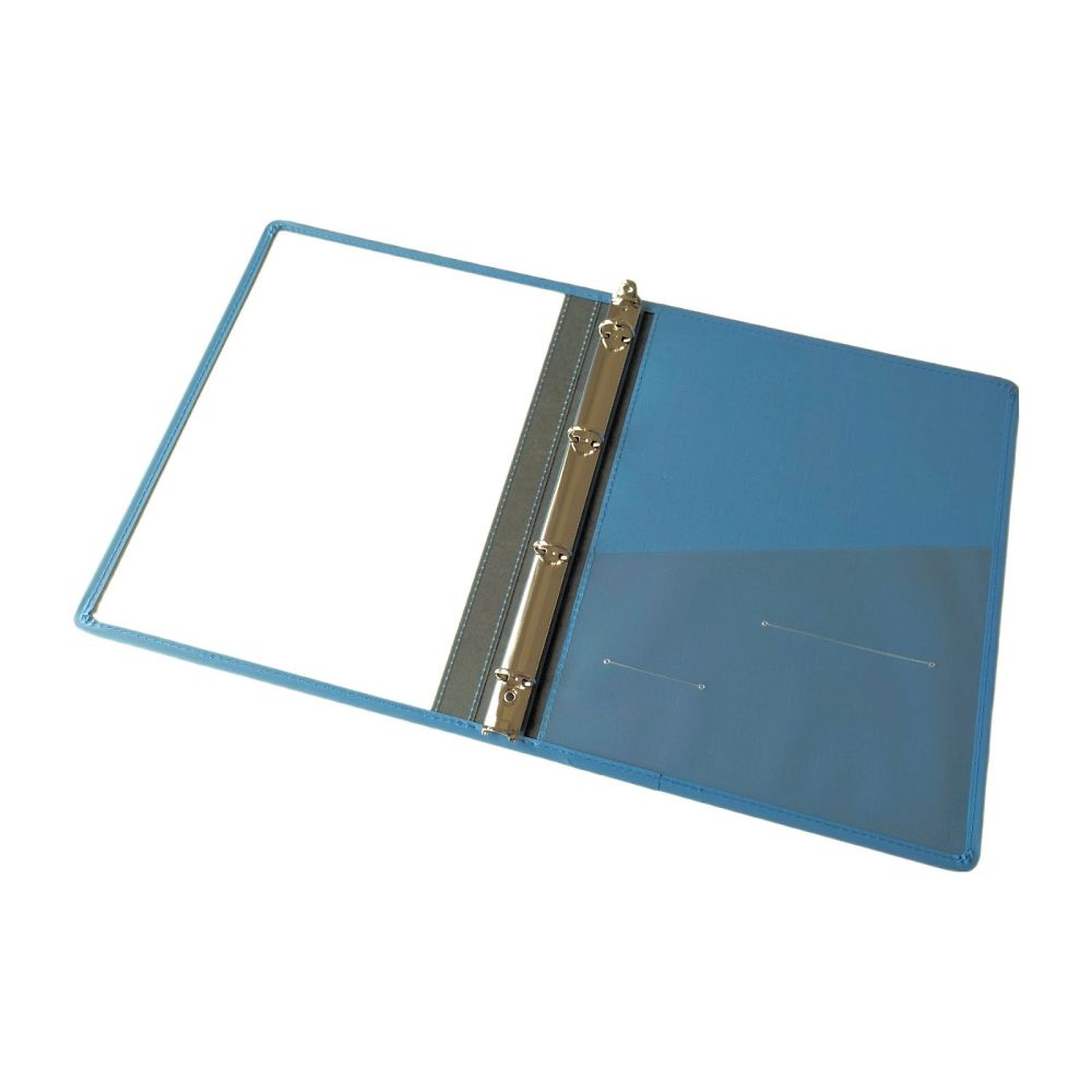 サンリーフ カルテブック (クリアータイプ) A4 4穴 ブルー 背幅30mmSKC-430-4BL 1冊 (ご注文単位1冊) 【直送品】 包装用品・店舗用品の通販 シモジマ