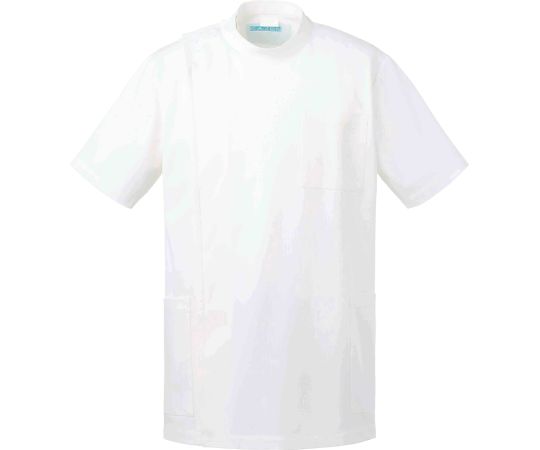 KAZEN メンズ医務衣 半袖 白 3L 253-10 3L 1枚（ご注文単位1枚）【直送品】 包装用品・店舗用品の通販 シモジマ