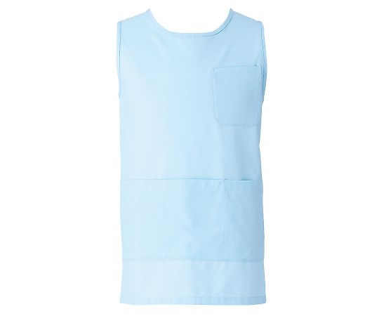 KAZEN ショートエプロン サックス 3L 932-71 3L 1枚（ご注文単位1枚）【直送品】 包装用品・店舗用品の通販 シモジマ