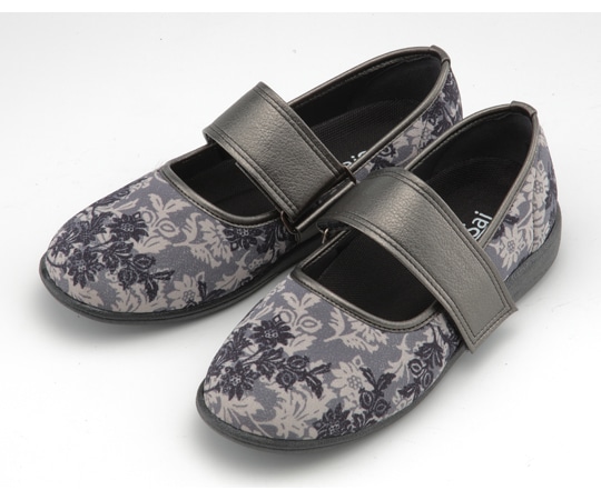 マリアンヌ製靴 フラワープリント クラシックブラック 22.5cm W941 1足（ご注文単位1足） 包装用品・店舗用品の通販 シモジマ