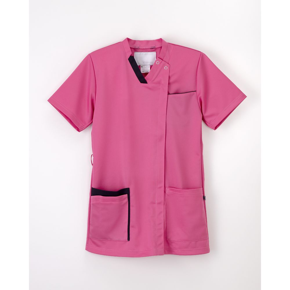 ナガイレーベン 男女兼用スクラブ ピンク BL JD-5107 1枚（ご注文単位1枚） 包装用品・店舗用品の通販 シモジマ