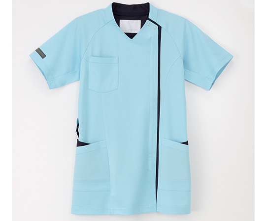 ナガイレーベン 女子スクラブ ライトブルー+ネイビー S RF-5182 1枚（ご注文単位1枚） 包装用品・店舗用品の通販 シモジマ