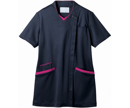 住商モンブラン スクラブ レディス 半袖 ダークネイビー/バーガンディ LL 73-2252 LL 1枚（ご注文単位1枚） 包装用品・店舗用品 ...