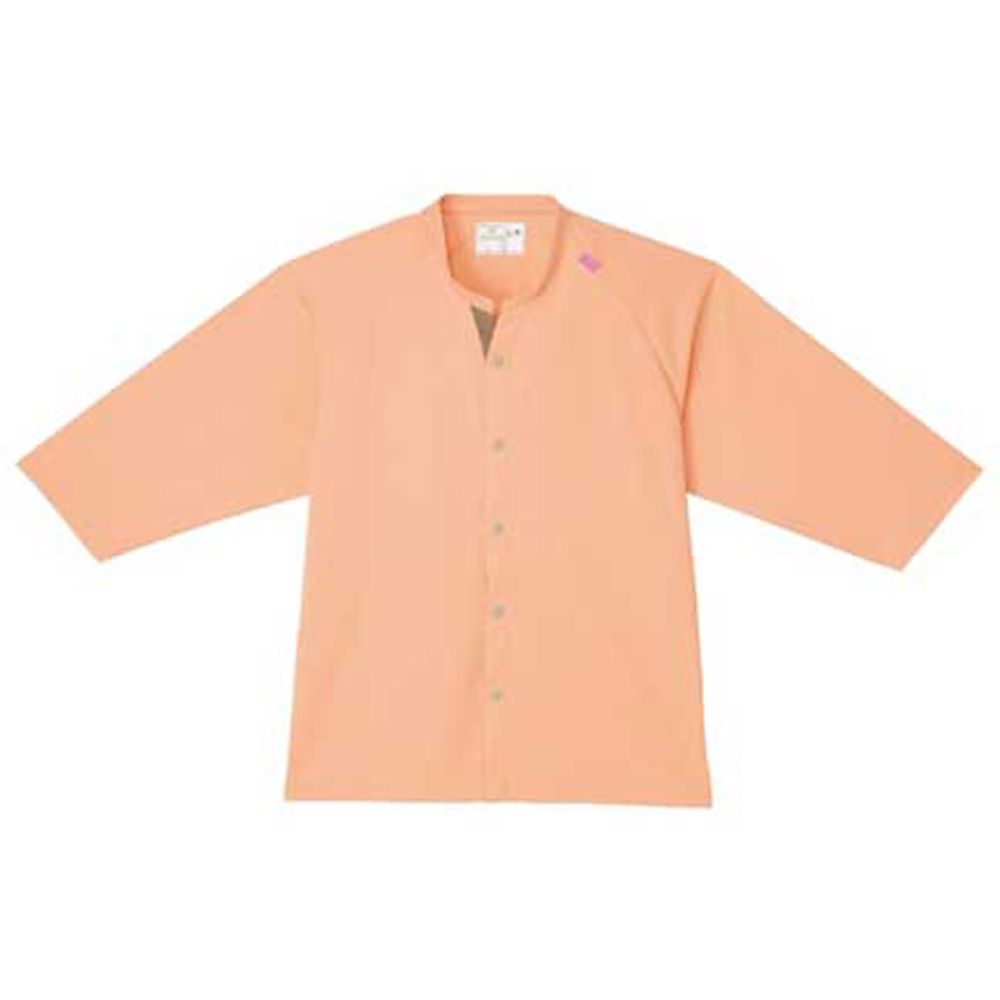 KIRAKU（トンボ） 前開きシャツ オレンジ M（身丈68cm） CV205-59 M 1枚（ご注文単位1枚） 包装用品・店舗用品の通販 シモジマ