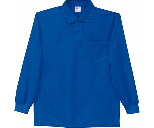 WHISEL（自重堂） 長袖ポロシャツ ロイヤル ブルー M 47654 1枚（ご注文単位1枚） 包装用品・店舗用品の通販 シモジマ