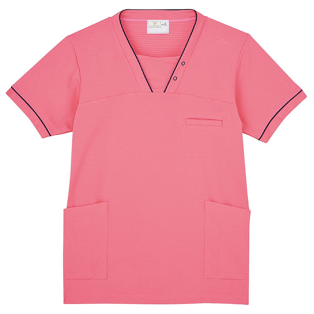 KIRAKU（トンボ） ケアスクラブ ピンク S（身丈67cm） CR216-11 S 1枚（ご注文単位1枚）【直送品】 包装用品・店舗用品の通販 シモジマ