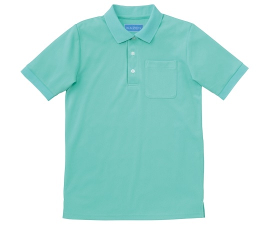 KAZEN ポロシャツ半袖 ミントグリーン L 237-22 L 1枚（ご注文単位1枚）【直送品】 包装用品・店舗用品の通販 シモジマ