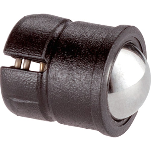 トラスコ中山 HALDER スプリングプランジャ 平滑タイプ カラー付 樹脂ステンレス鋼 108-0189（ご注文単位1個）【直送品】 包装用品・店舗用品の通販 シモジマ