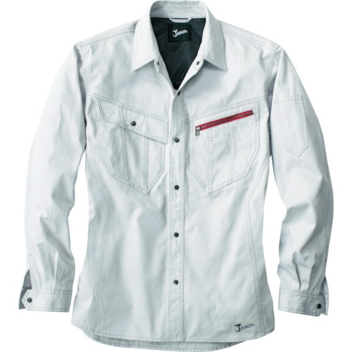 トラスコ中山 Jawin ナガソデシャツ ELサイズ シルバー 855-7325（ご注文単位1着）【直送品】 包装用品・店舗用品の通販 シモジマ