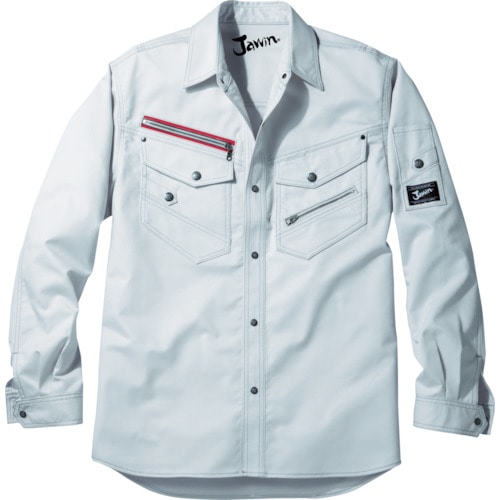 トラスコ中山 Jawin ナガソデシャツ ELサイズ シルバー 855-7282（ご注文単位1着）【直送品】 包装用品・店舗用品の通販 シモジマ