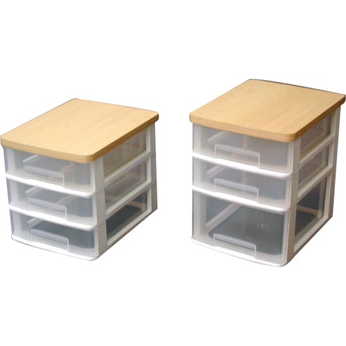 トラスコ中山 IRIS 218683 ウッドトップテーブルチェスト ET-W421 ホワイト（ご注文単位1個）【直送品】 包装用品・店舗用品の通販 シモジマ