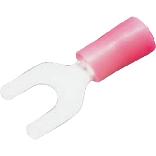 トラスコ中山 JST ビニル絶縁付角先開形端子(F形) FV1.25-YS4A 100個入り（ご注文単位1袋）【直送品】 包装用品・店舗用品の通販 シモジマ