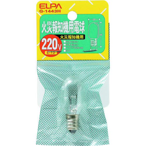 トラスコ中山 ELPA 火災報知機用電球 202-1001（ご注文単位1個）【直送品】 包装用品・店舗用品の通販 シモジマ