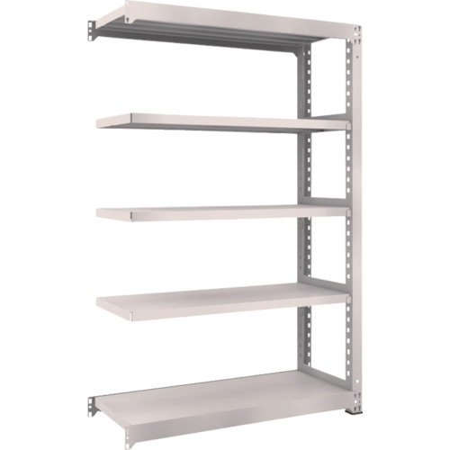 トラスコ中山 TRUSCO スチールラック M5型 W1200×D471×H1800 5段 連結 ネオグレー（ご注文単位1台）【直送品】 包装用品・店舗用品の通販 シモジマ