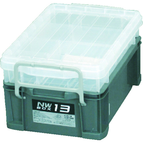 トラスコ中山 JEJアステージ NWボックス#13 グレー（ご注文単位1個）【直送品】 包装用品・店舗用品の通販 シモジマ