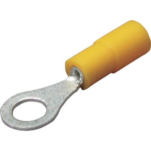 トラスコ中山 ニチフ 環境配慮形 絶縁被覆付圧着端子 (R形)丸形 TMEX 0.3-3-YEL (100P)（ご注文単位1パック）【直送品】 包装用品・店舗用品の通販 シモジマ