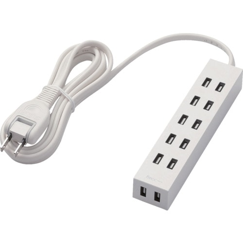 トラスコ中山 エレコム シャッタータップ flecc barra 6個口 2.0m ホワイト（ご注文単位1個）【直送品】 包装用品・店舗用品の ...