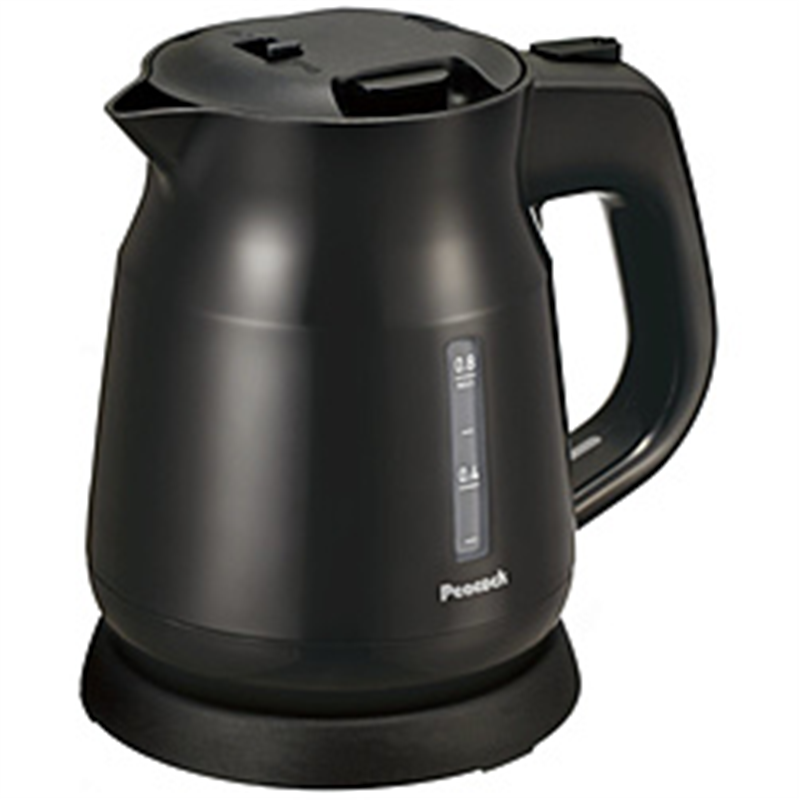 ピーコック Peacock 電気ケトル ブラック WEK-08-B [0.8L] 1個（ご注文単位1個）【直送品】 包装用品・店舗用品の通販 シモジマ