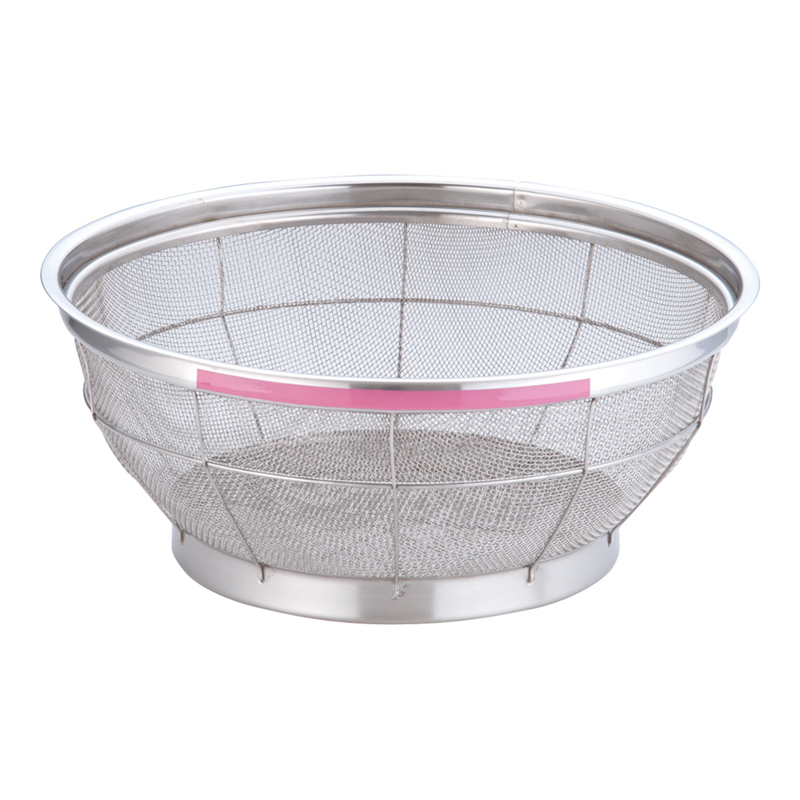 TKG NEWマンモス カラー 浅型ざる 33cm ピンク 1袋（ご注文単位1袋）【直送品】 包装用品・店舗用品の通販 シモジマ