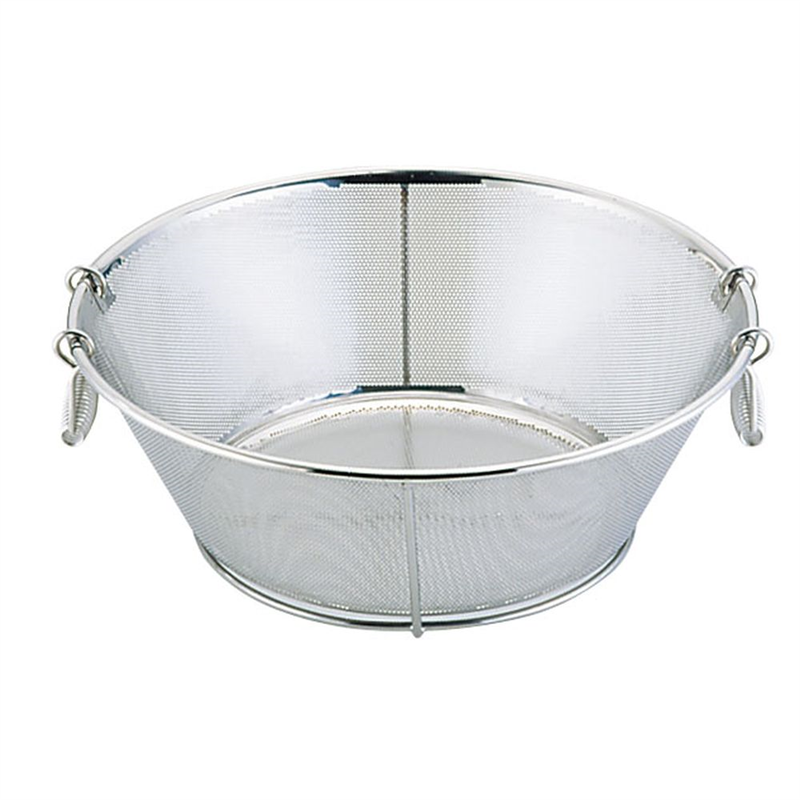 UK18-8補強付パンチング平底揚ざる （穴径φ2.2mm）55cm 1袋（ご注文単位1袋）【直送品】 包装用品・店舗用品の通販 シモジマ