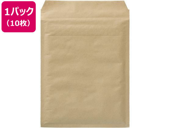 ユニオンキャップ クッション封筒 茶 280×230mm B5用 10枚 LC-2B 1パック（ご注文単位1パック）【直送品】 包装用品・店舗 ...