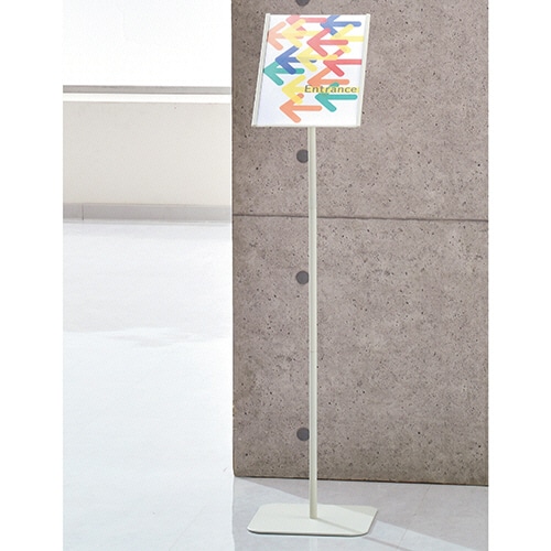 ピージーグロリア 案内板 A4タテ ホワイト YS-J04 1台（ご注文単位1台）【直送品】 包装用品・店舗用品の通販 シモジマ