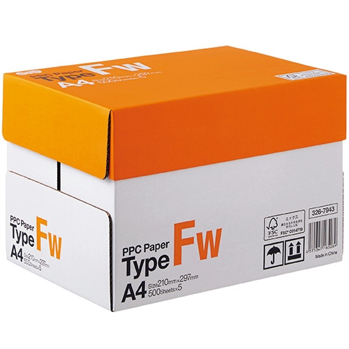 TANOSEE PPC Paper Type FW A4 PPCFW-A4-5 500枚 5冊/箱（ご注文単位1箱）【直送品】 包装用品・店舗 ...