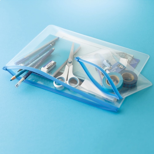 TANOSEE クリヤーケース B4ヨコ 青 1枚（ご注文単位1枚）【直送品】 包装用品・店舗用品の通販 シモジマ