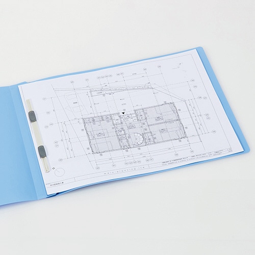 TANOSEE フラットファイル(再生PP) A3ヨコ 150枚収容 背幅18mm ブルー 5冊/袋（ご注文単位1袋）【直送品】 包装用品・店舗用品の通販 シモジマ