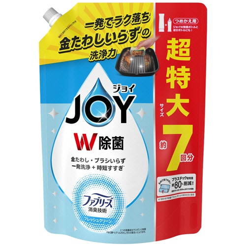 P&G ジョイ W除菌 コンパクト W消臭 フレッシュクリーン つめかえ用 超特大 910ml 1個（ご注文単位1個）【直送品】 包装用品・店舗用品の業務用通販 シモジマ公式
