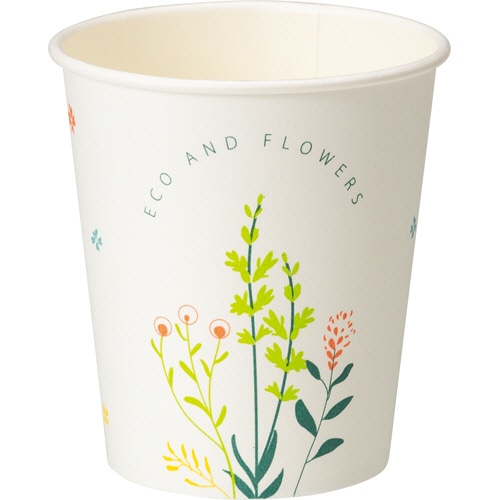 TANOSEE 紙コップ AND FLOWERS(アンド フラワーズ) 205ml(7オンス) 80個 5袋/箱（ご注文単位1箱）【直送品】 包装用品・店舗用品の業務用通販 シモジマ公式