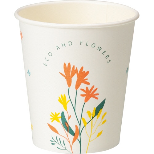 TANOSEE 紙コップ AND FLOWERS(アンド フラワーズ) 205ml(7オンス) 80個 5袋/箱（ご注文単位1箱）【直送品】 包装用品・店舗用品の業務用通販 シモジマ公式