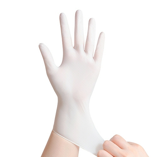 アマノ マーベルグローブ DAIYA パウダーフリー L ホワイト AM-CF363 100枚/箱（ご注文単位1箱）【直送品】 包装用品・店舗 ...