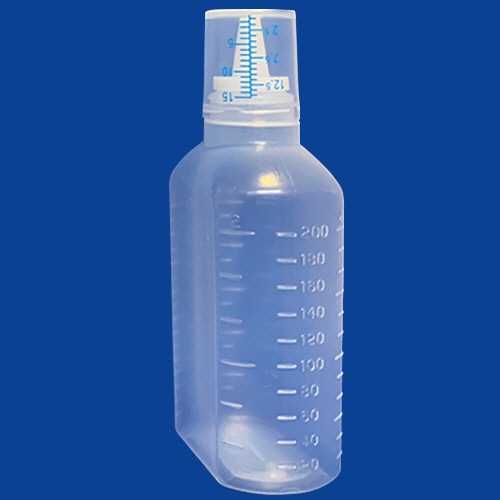 シンリョウ カップ付ボトル無地 200ml 80本/袋（ご注文単位1袋）【直送品】 包装用品・店舗用品の通販 シモジマ