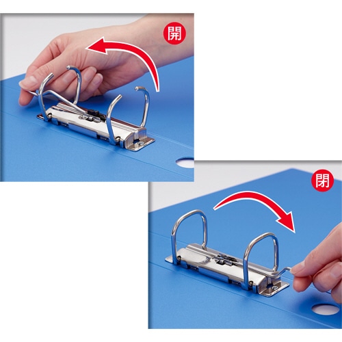 キングジム レバーリングファイル A4タテ 2穴 250枚収容 背幅33mm 黒 6672-BK 1冊（ご注文単位1冊）【直送品】 包装用品・店舗用品の通販 シモジマ