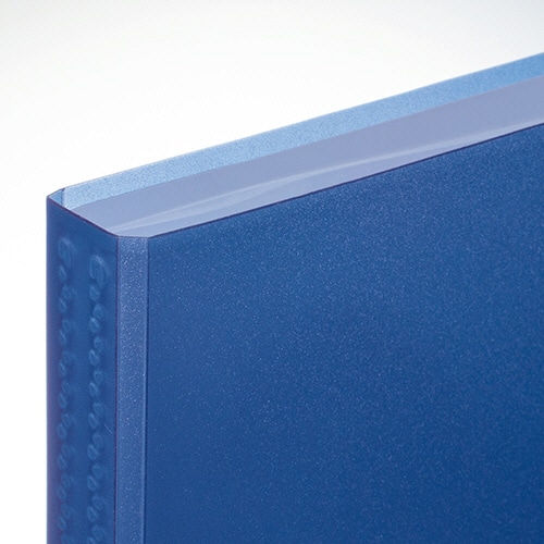 TANOSEE 環境にやさしいクリアファイル（植物由来原料配合） A4タテ 40ポケット 背幅23mm ライトブルー 1セット（40冊）（ご注文単位1セット）【直送品】 包装用品・店舗用品の ...