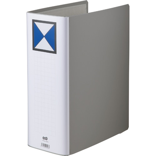 TANOSEE 両開きパイプ式ファイル A4タテ 1000枚収容 100mmとじ 背幅116mm グレー 1セット（30冊）（ご注文単位1セット）【直送品】 包装用品・店舗用品の通販 シモジマ