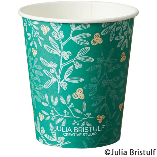 TANOSEE 紙コップ BerryLeaf（ベリーリーフ） 205mL（7オンス） 1セット（2000個：80個×25パック）（ご注文単位1セット）【直送品】 包装用品・店舗用品の通販 シモジマ