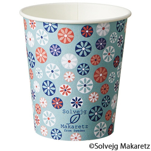 TANOSEE 紙コップ Mosaic Floral（モザイク フローラル） 205mL（7オンス） 1セット（2000個：80個×25パック）（ご注文単位1セット）【直送品】 包装用品・店舗 ...