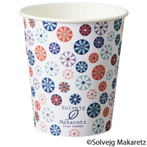 TANOSEE 紙コップ Mosaic Floral（モザイク フローラル） 205mL（7オンス） 1セット（2000個：80個×25パック）（ご注文単位1セット）【直送品】 包装用品・店舗 ...