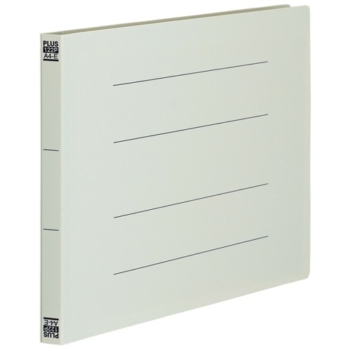 プラス PLUS PPフラットファイルA4E No.122P Y(98359)NO.122P Y グレー 1冊（ご注文単位1冊）【直送品】 包装用品・店舗用品の通販 シモジマ
