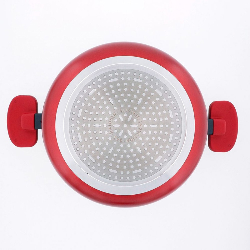 中山福 シチューポット デリシャスサインエボルト IH 22cm レッド NM-114 1個（ご注文単位1個）【直送品】 包装用品・店舗用品の業務用通販 シモジマ公式