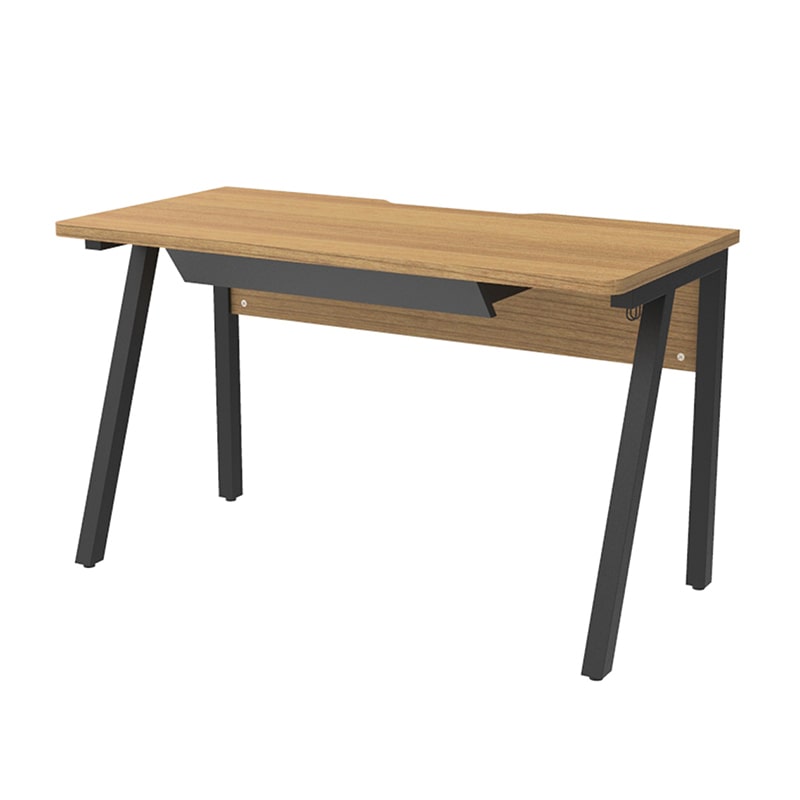 アール・エフ・ヤマカワ デスク Ishaped W1200×D600 ウォルナット RFILD-1260DM-DR 1台（ご注文単位1台 ...