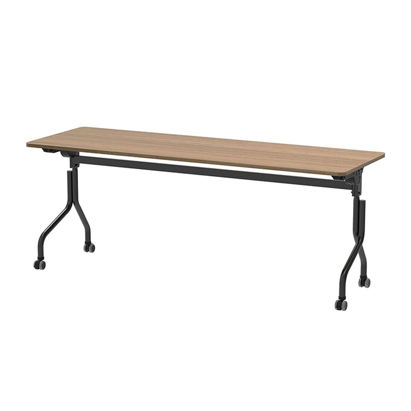 アール・エフ・ヤマカワ パラレル フォールディングテーブル 1800×600ウォルナット×ブラック脚 RFPFT-1860DM-BL 1台（ご注文単位1台）【直送品】 包装用品・店舗用品の通販 ...