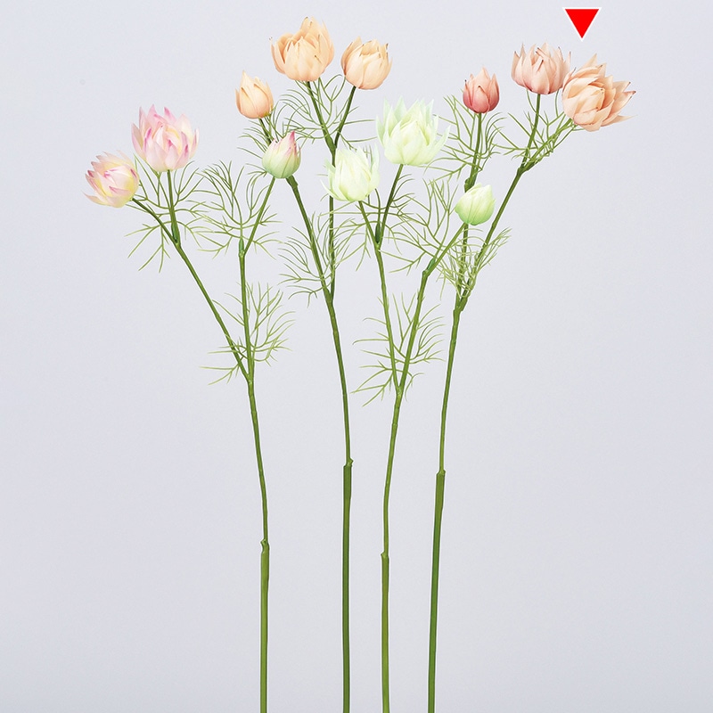 アスカ商会 造花 A-34313 セルリア×3 #055B ライトモ-ブ 1本（ご注文単位1本）【直送品】 包装用品・店舗用品の通販 シモジマ